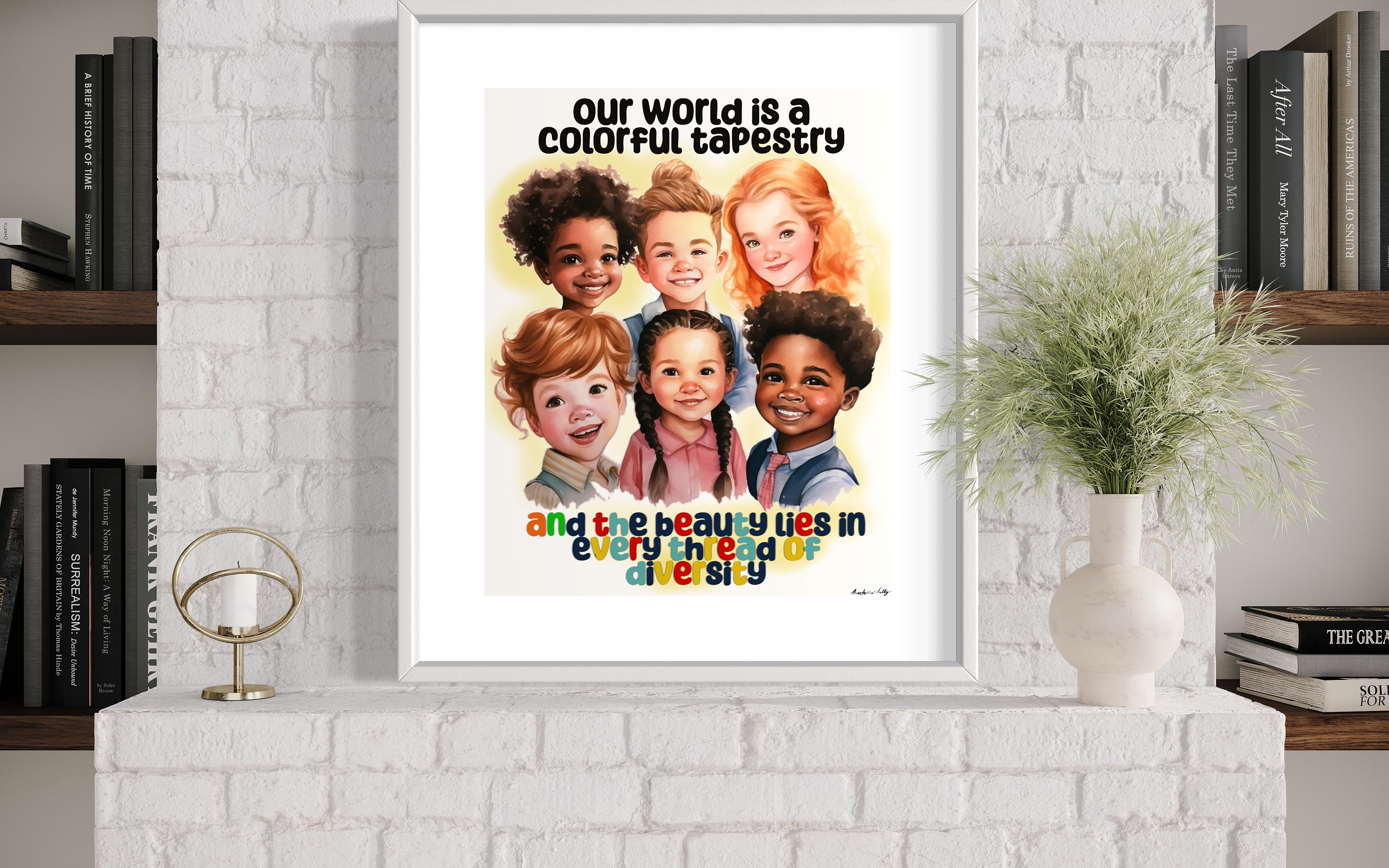 Diversity Portrait, Cute Diversity Kid, Diversity Art, Classroom Art ...