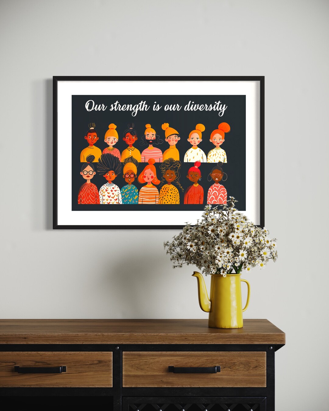 Our Strength is Our Diversity Printable Poster Class Decor - Etsy