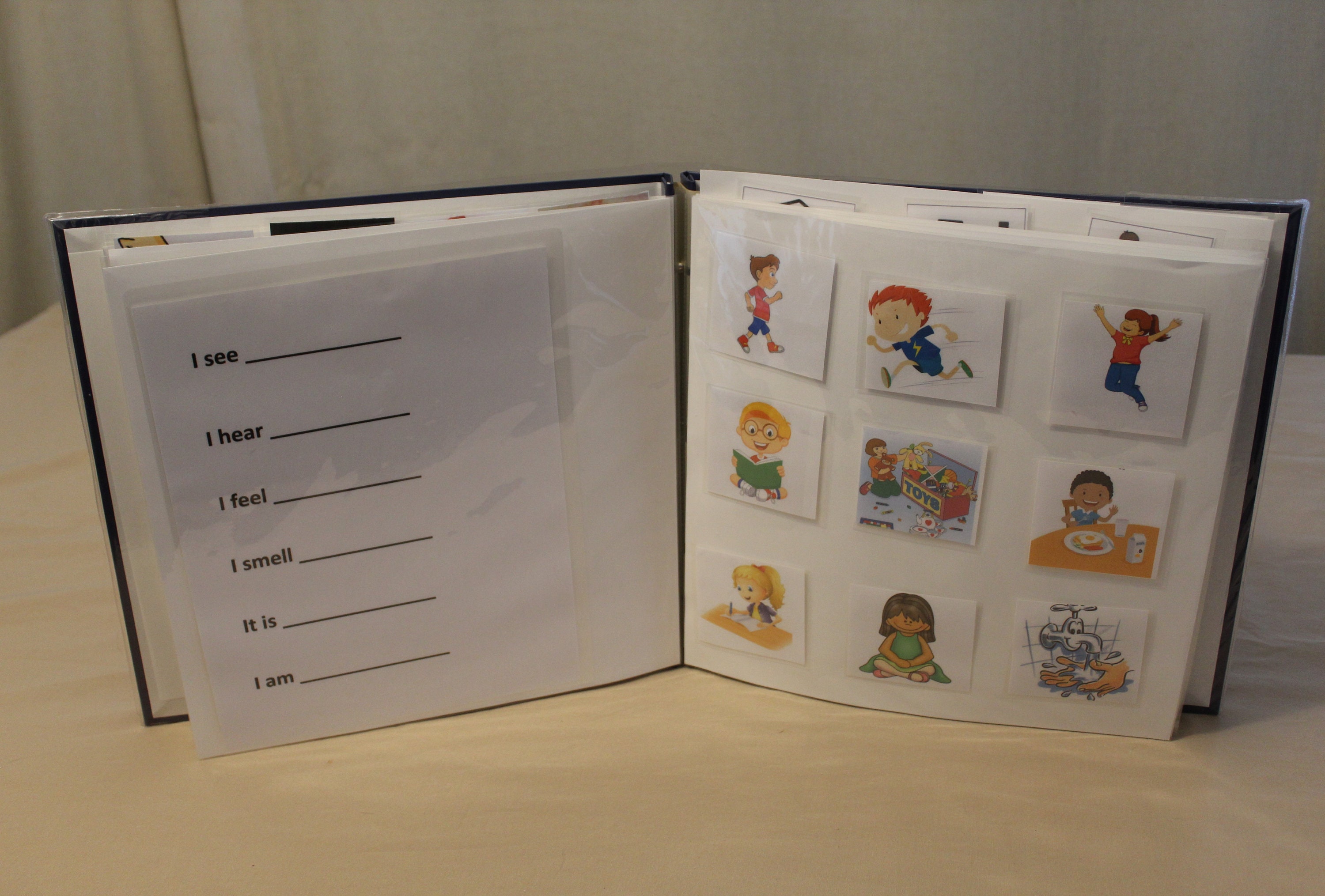 Lg. PECS Book- ABA Therapy - Etsy