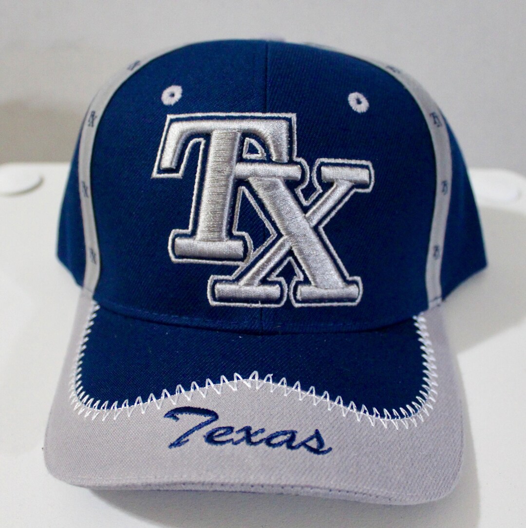 Texas Baseball Hat. Embroidered Texas Hat. Gift for Dad. Navy Blue Cap ...