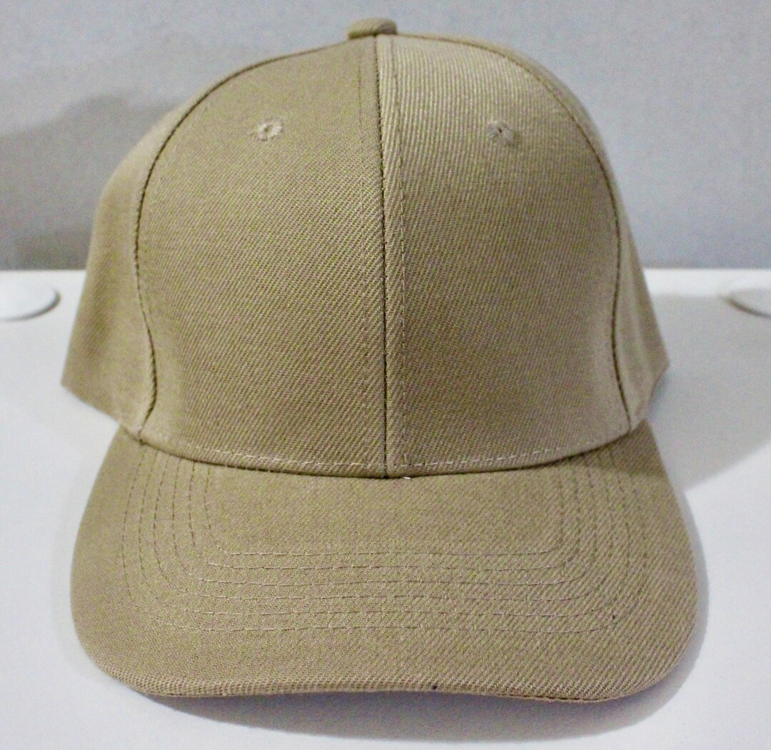 Plain Baseball Hat. Blank Cap. Khaki Hat. Blank Baseball Hat. Classic ...