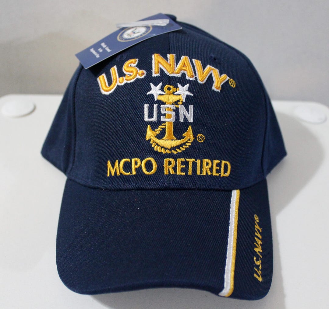 U.S. Navy MCPO Retired Baseball Hat. Officially Licensed U.S. Navy MCPO ...