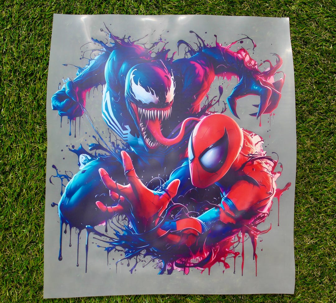 Spider Man DTF Transfers. Adult Size. Superhero Shirt. Venom Transfer ...