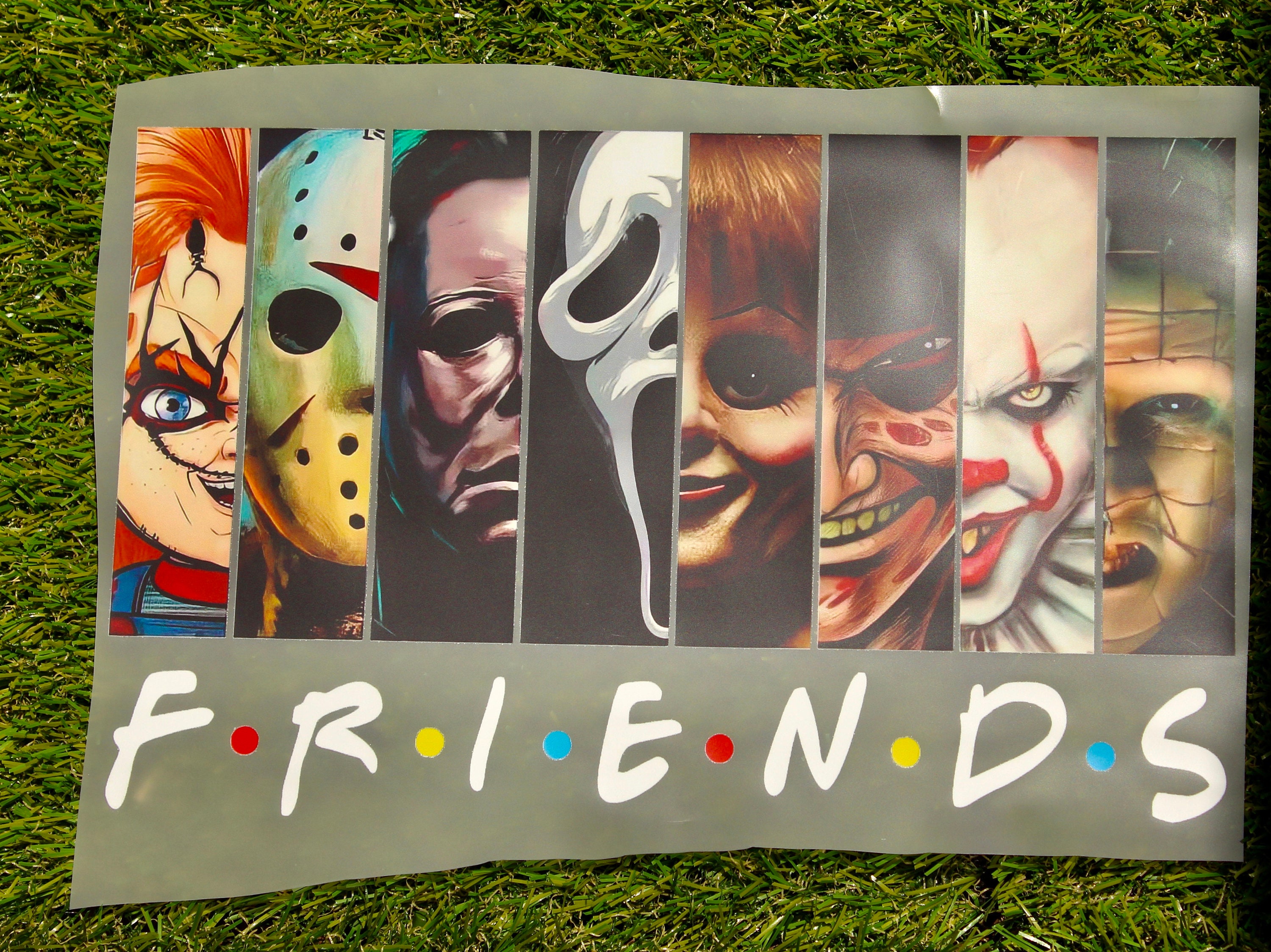 Friends Horror DTF Transfers. Adult Size. Christmas Horror - Etsy
