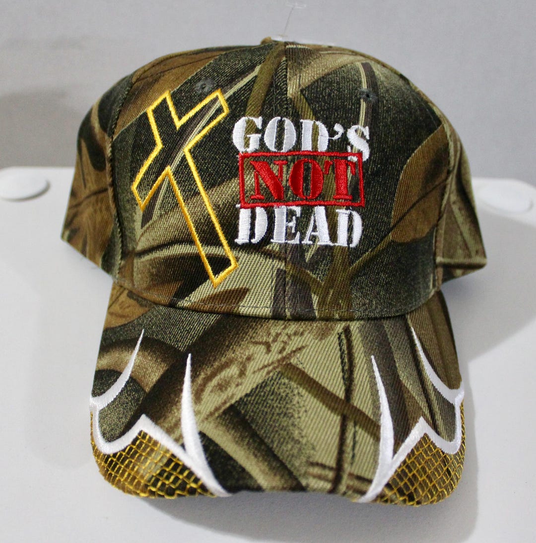 God's Not Dead Baseball Hat. He is Surely Alive Hat. Jesus Loves You ...