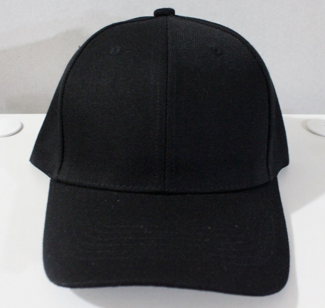Plain Baseball Hat. Blank Cap. Black Hat. Blank Baseball Hat. Classic ...