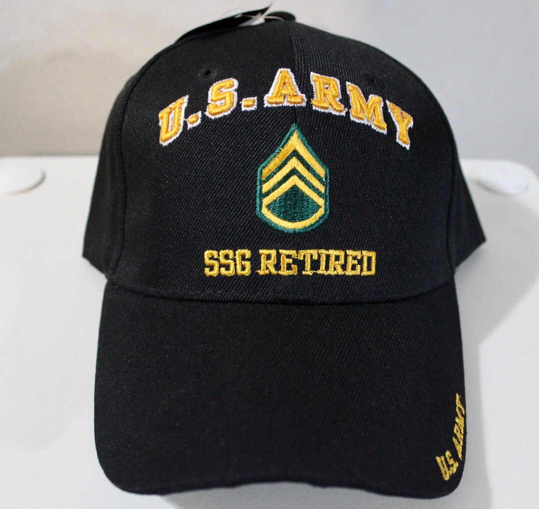 U.S. Army SSG Retired Baseball Hat. Officially Licensed U.S. Army SSG ...