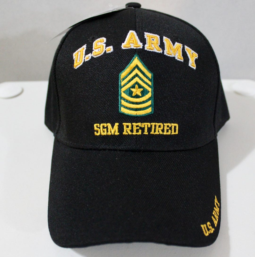 U.S. Army SGM Retired Baseball Hat. Officially Licensed U.S. Army SGM ...