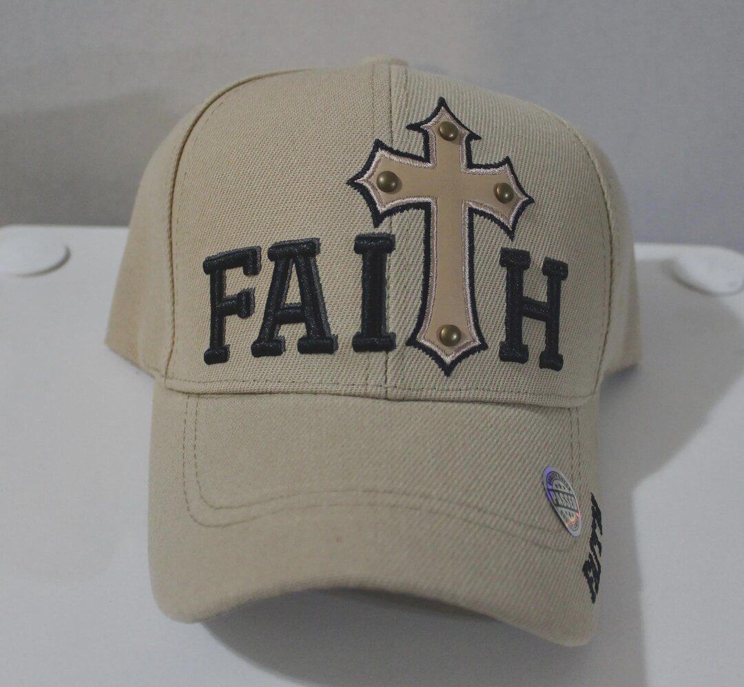 Faith Baseball Hat. Adjustable Khaki Hat. Christian Hat. Faith Cap ...