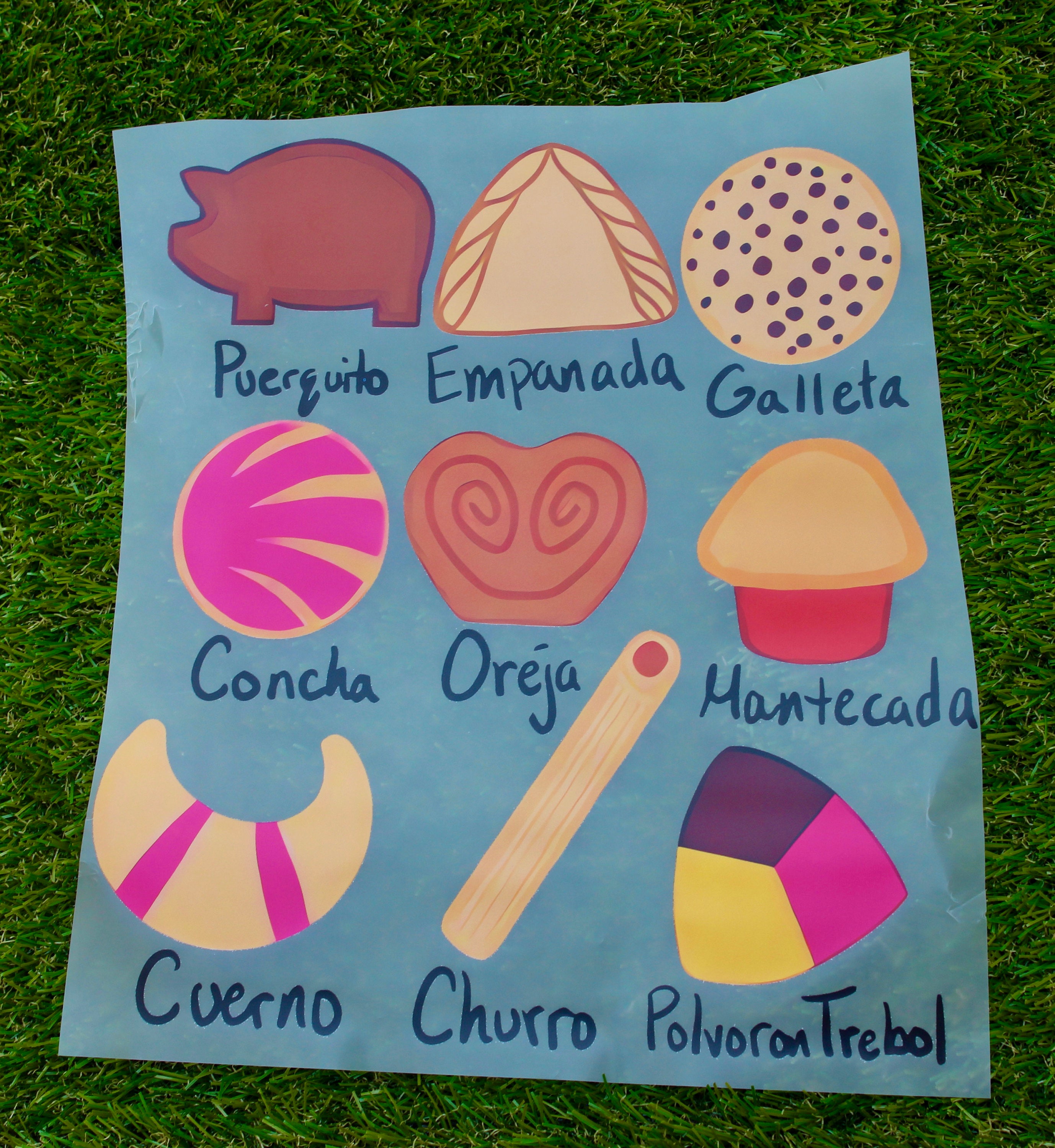 Pan Dulce DTF Transfer. Pan Dulce. Conchas Dtf Print Tranfers Ready to ...