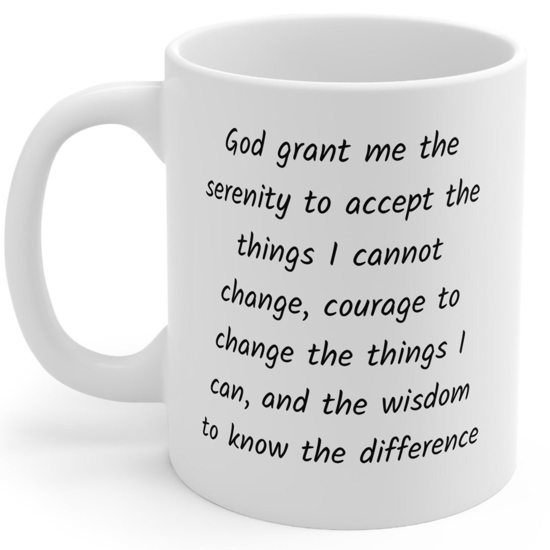 Serenity Prayer Coffee Cup | Religious Gift Idea | Prayer Mug - Etsy