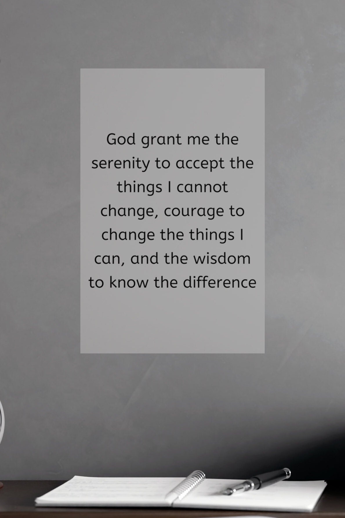 Serenity Prayer Matte Poster | Great Gift Idea for Mental Health ...