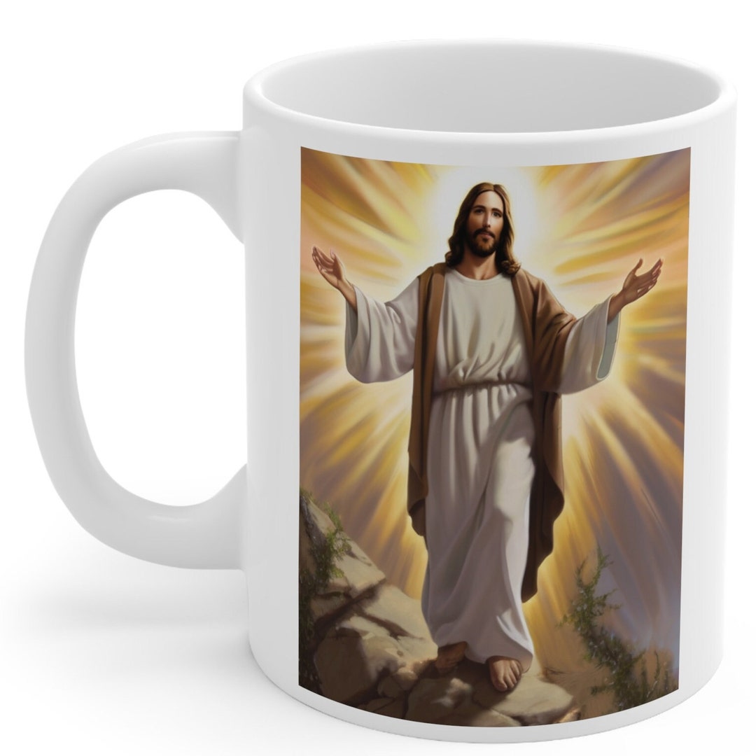 Beautiful Artwork of Jesus Depicting He Has Risen | Great Gift Idea for ...