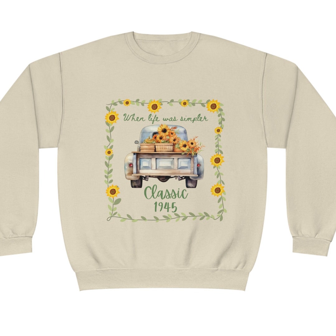When Life Was Simpler 1945 Classic Unisex Nublend® Crewneck Sweatshirt ...