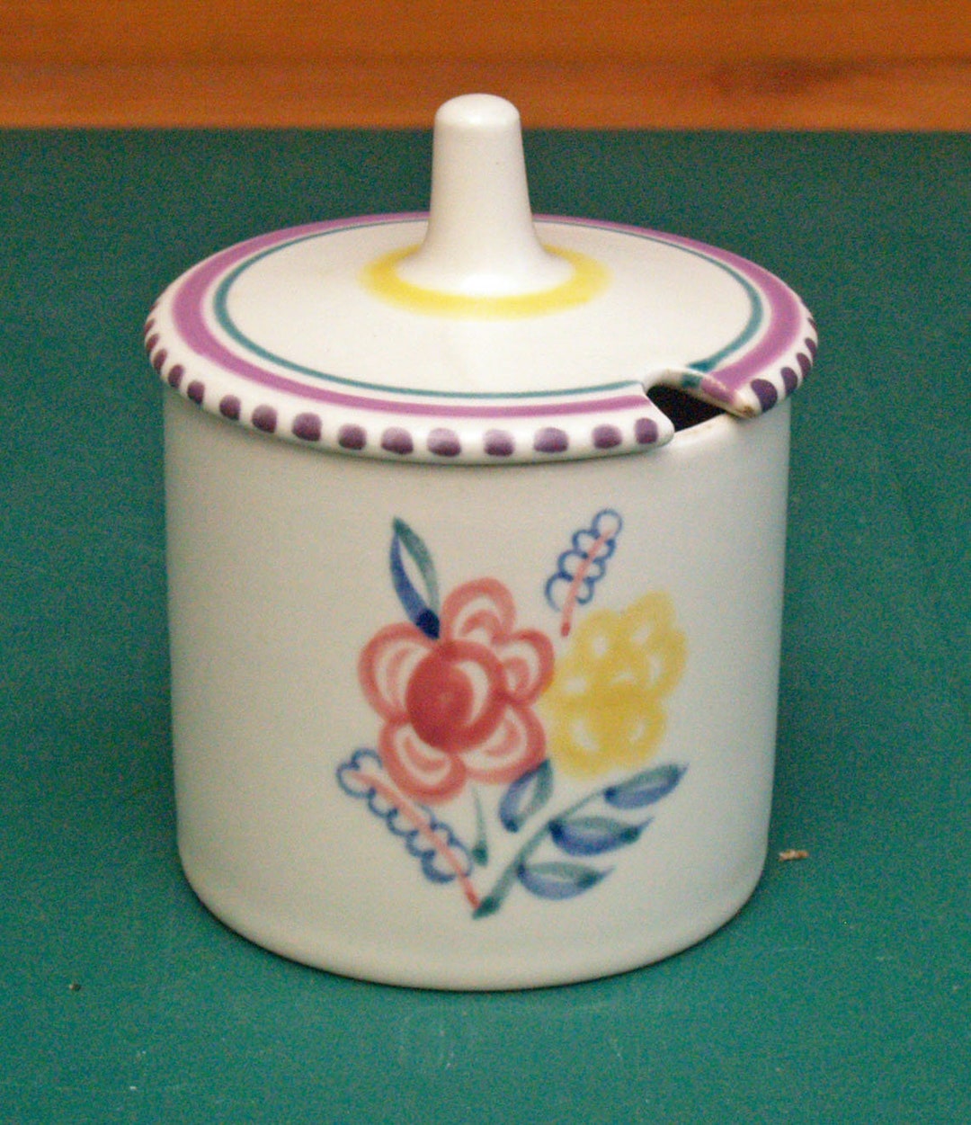 Vintage Poole Pottery Jam/preserve Pot With Lid 1950's Approximately 7 ...