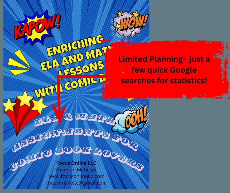 Comic Book and Graphic Novel Curriculum, Homeschool Unit Bundle, Middle ...