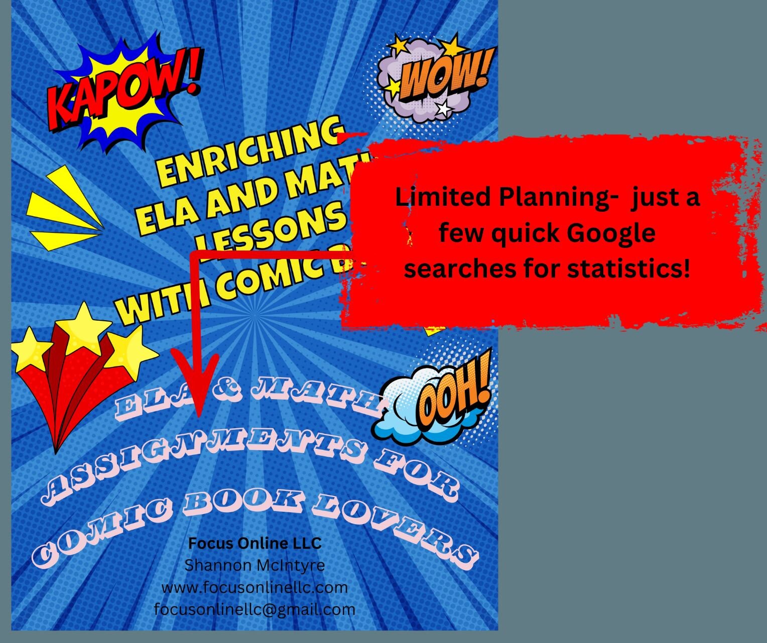 Comic Book and Graphic Novel Curriculum, Homeschool Unit Bundle, Middle ...