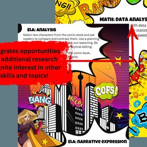 Comic Book and Graphic Novel Curriculum, Homeschool Unit Bundle, Middle ...