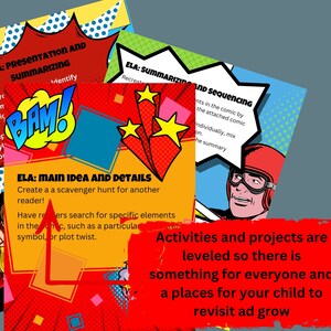 Comic Book and Graphic Novel Curriculum, Homeschool Unit Bundle, Middle ...