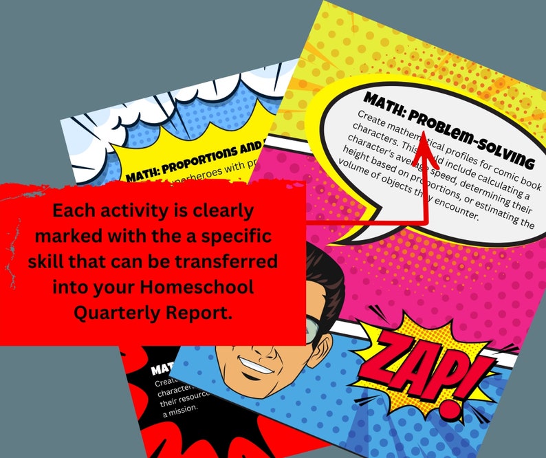 Comic Book and Graphic Novel Curriculum, Homeschool Unit Bundle, Middle ...