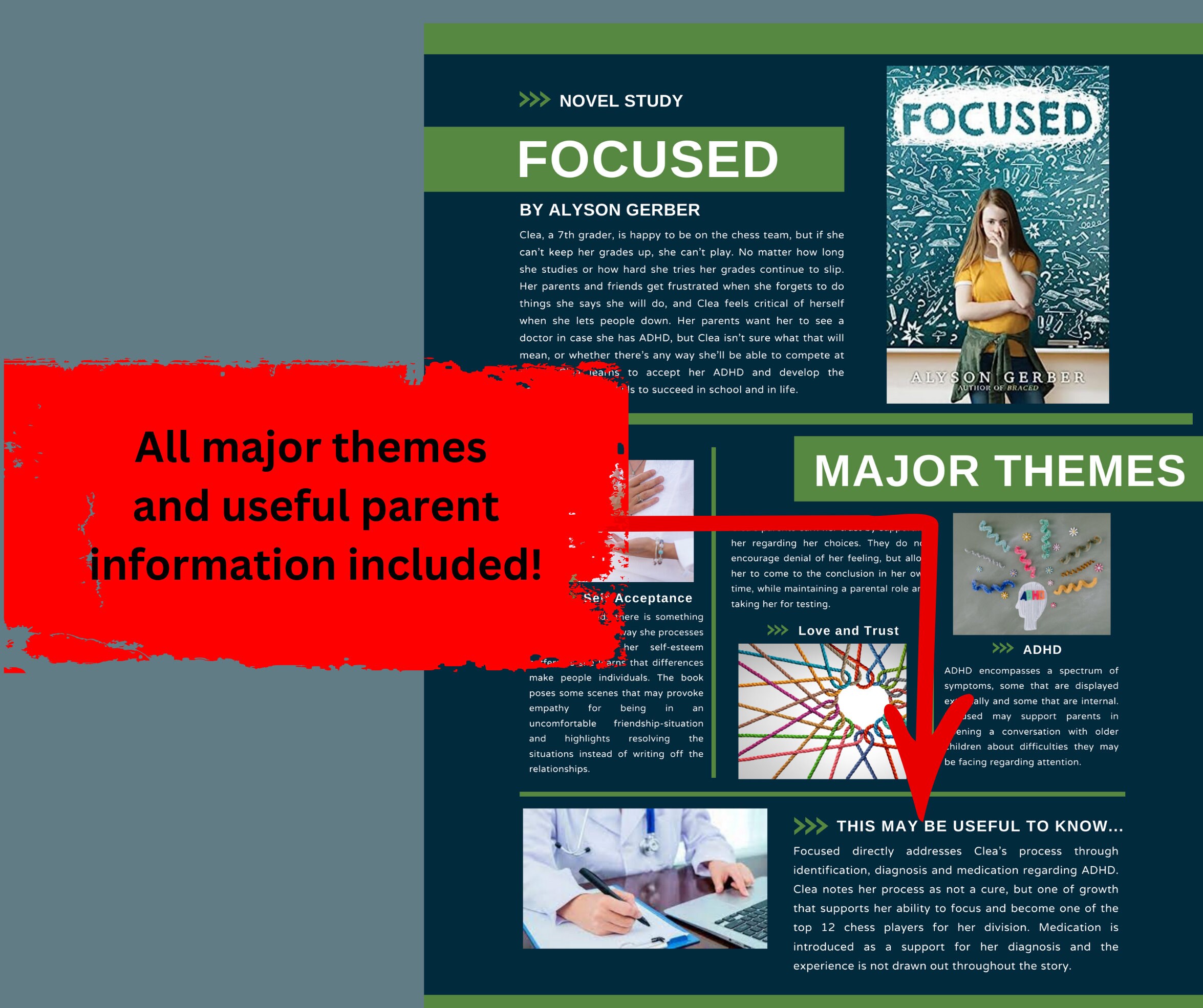 Focused by Alyson Gerber: Novel Study, Homeschool Curriculum, Middle ...