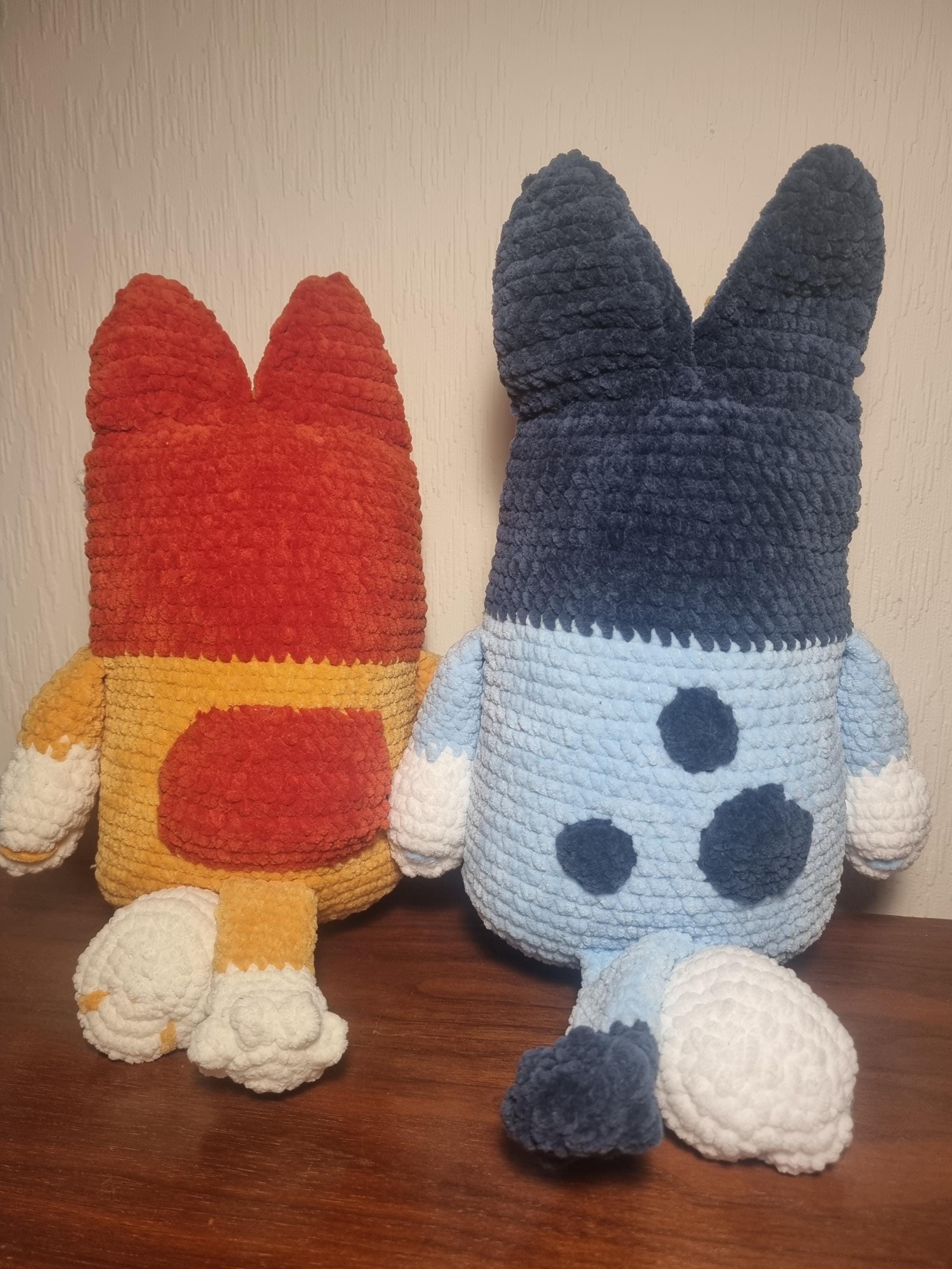 Crochet Bluey and Bingo Heeler Plush - Etsy