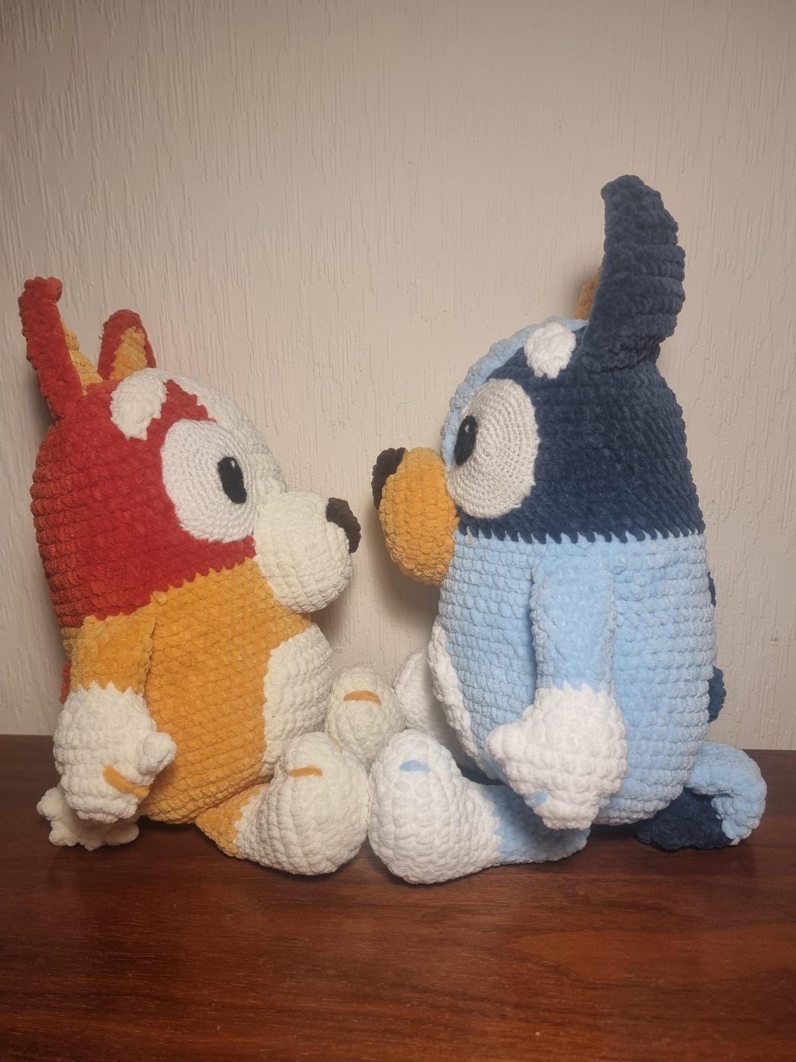 Crochet Bluey and Bingo Heeler Plush - Etsy