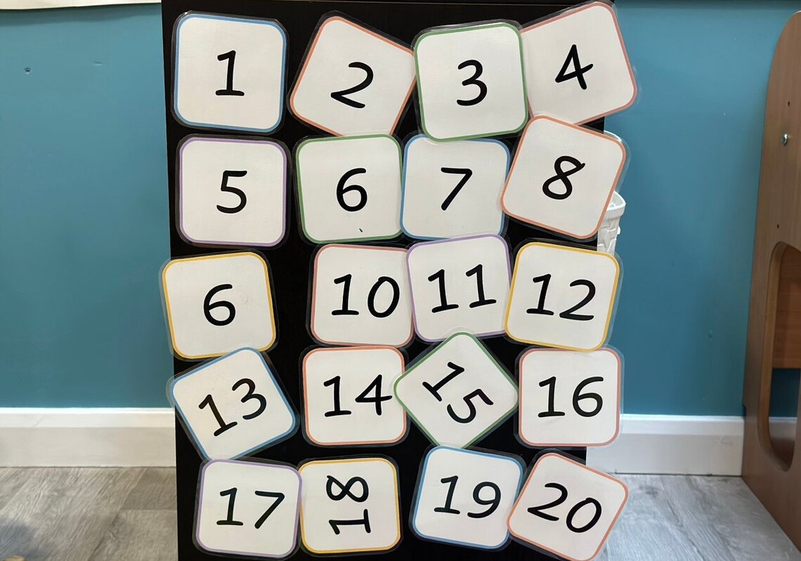 Number Flash Cards - Ready to Print - Etsy UK