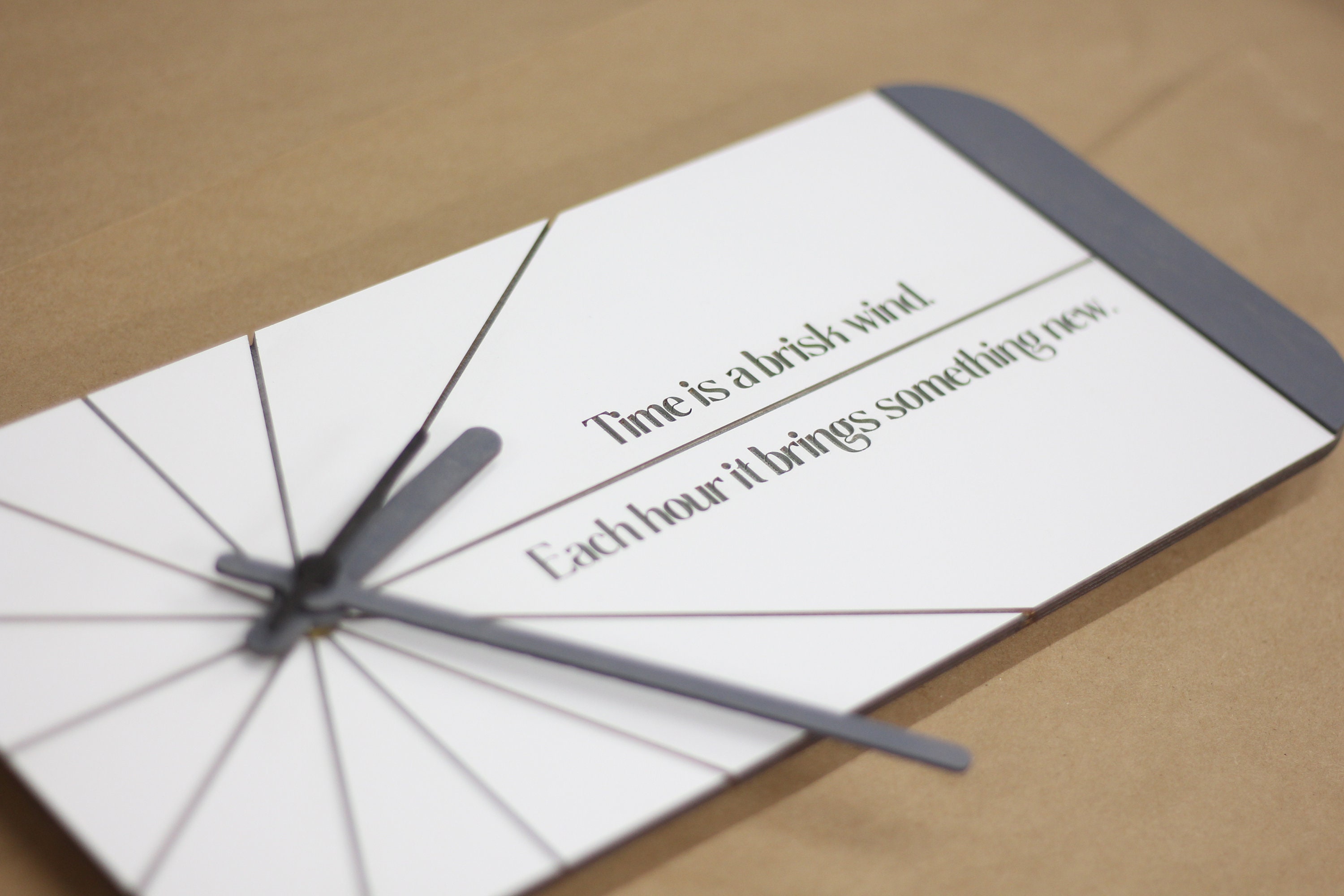 Unique Modern Rectangle Wall Clock With Custom Engraving - Etsy