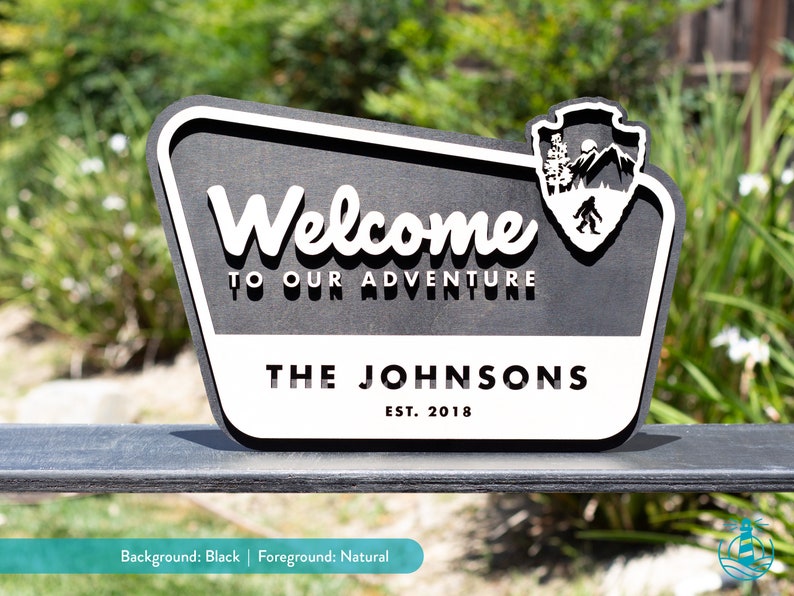 Custom National Park Service Sign Family Name National Forest - Etsy