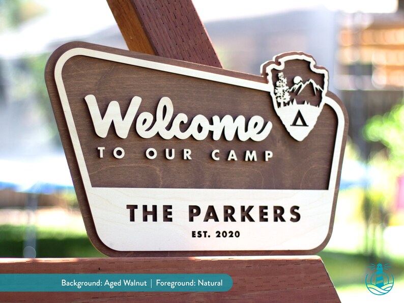 Custom National Park Service Sign Family Name National Forest - Etsy