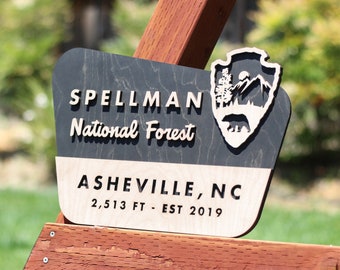 National Forest Last Name Puzzle | Newlywed Gift | Personalized Puzzle ...