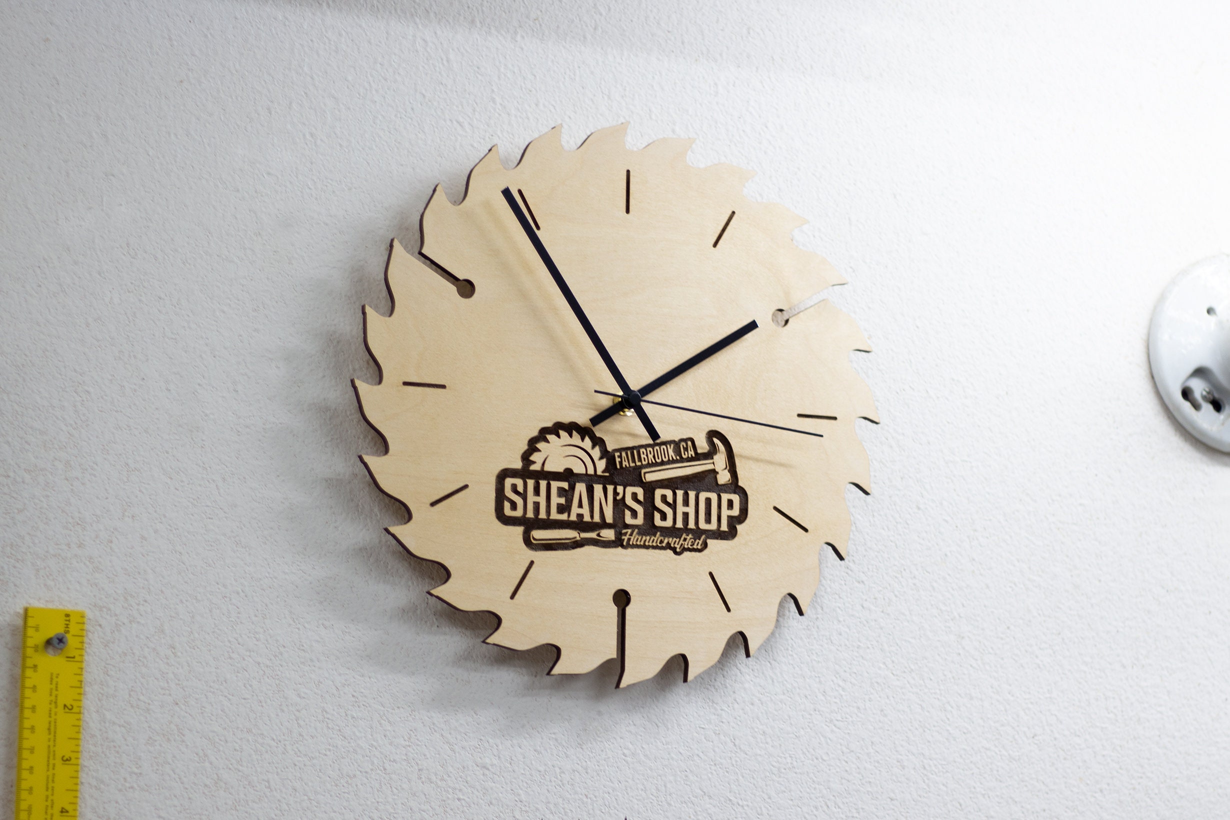Personalized Sawblade Clock for a Garage or Workshop 24 - Etsy