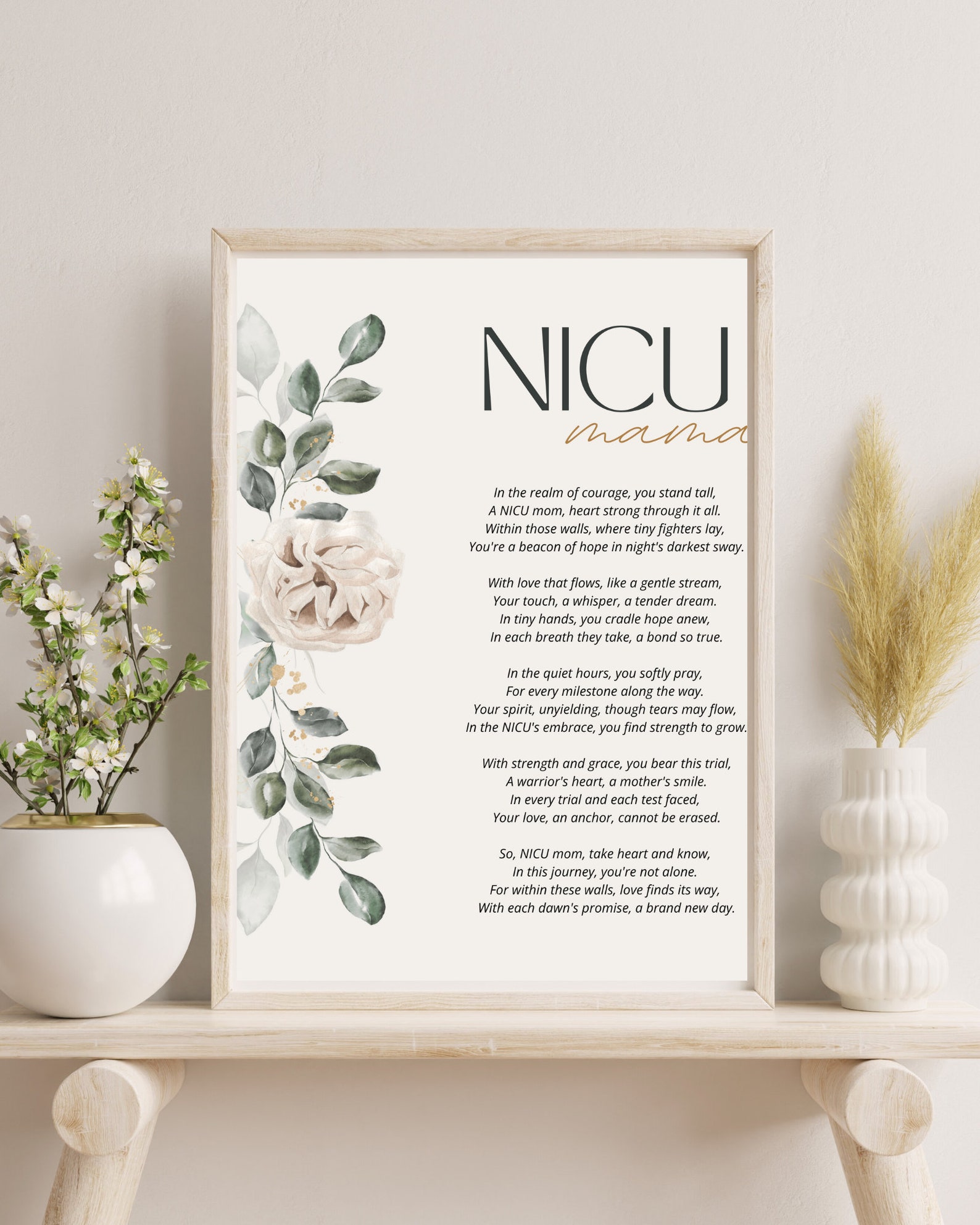 NICU Mom Poem Gift - Digital Download - Etsy