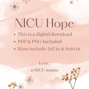 NICU Mom Poem Gift - Digital Download - Etsy
