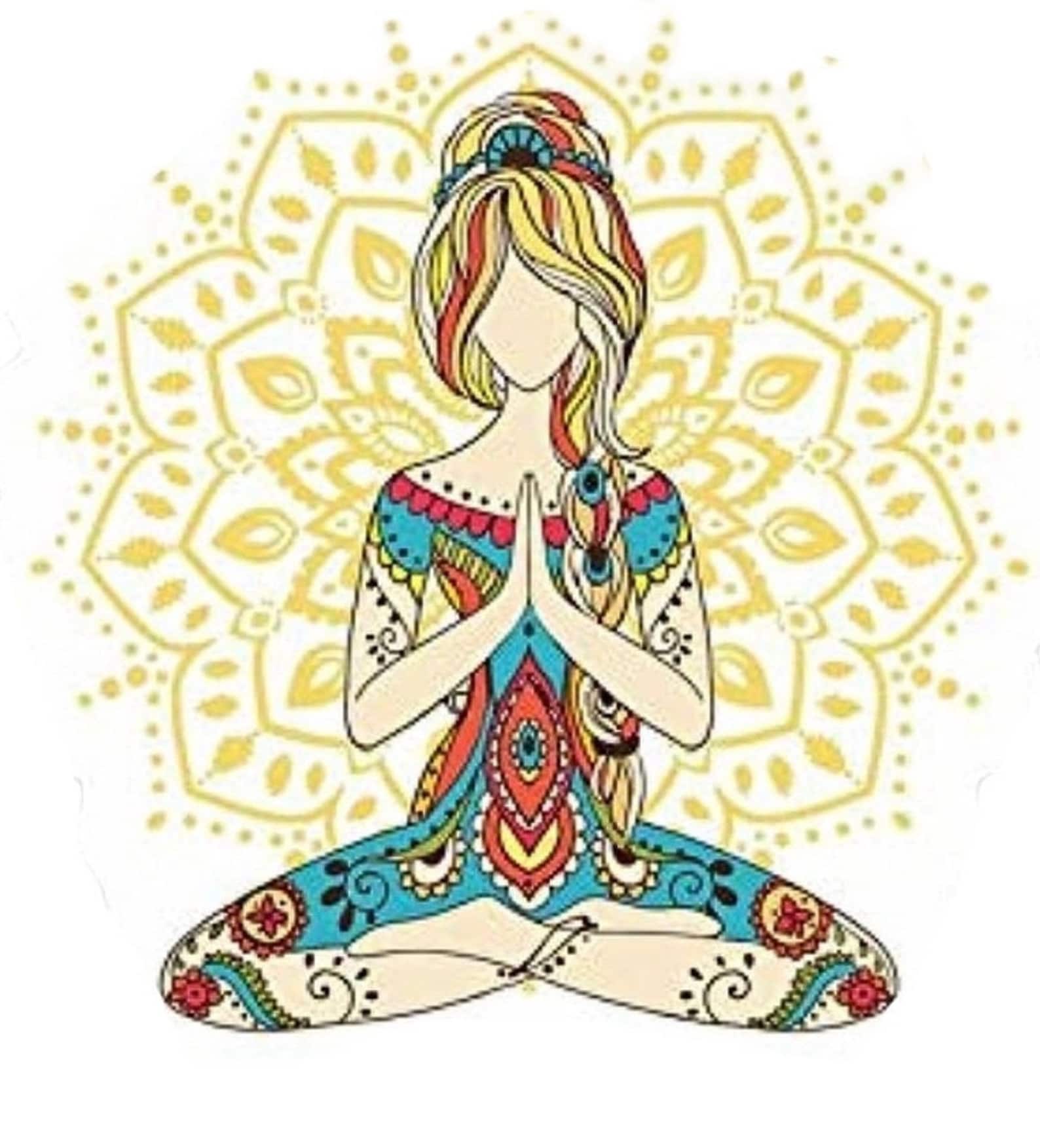 Namaste Sticker, Hindu Greeting Sticker, Indian Sticker, Yoga Sticker ...