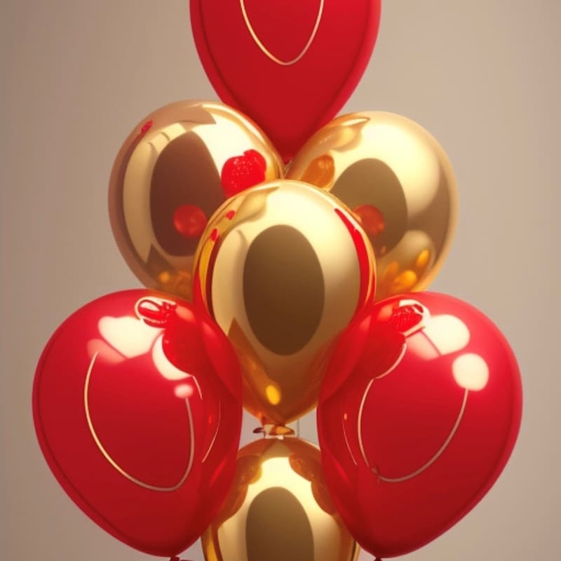 Red Balloons - Etsy