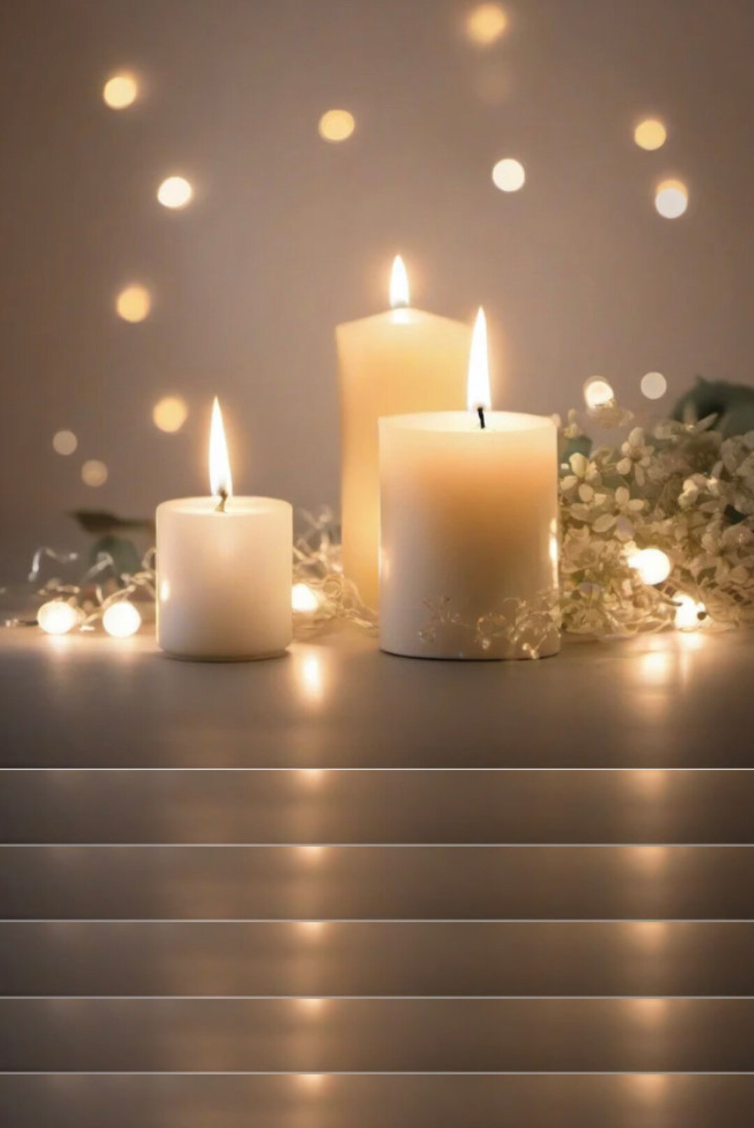Candles Card for Her, Simple Card for Him, Greeting Card, Sympathy Card ...