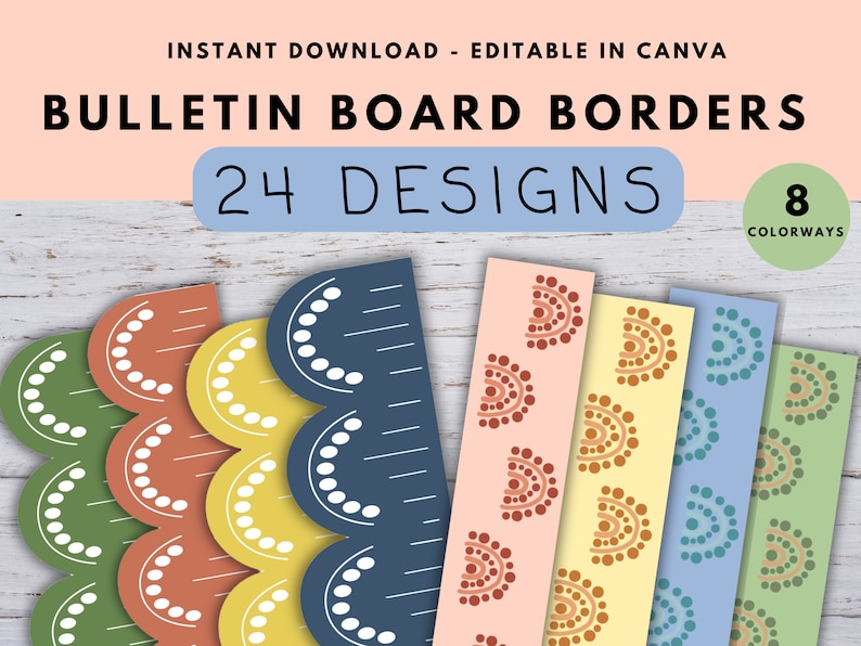 Classroom Bulletin Board Borders, Printable Classroom Decor Elementary ...