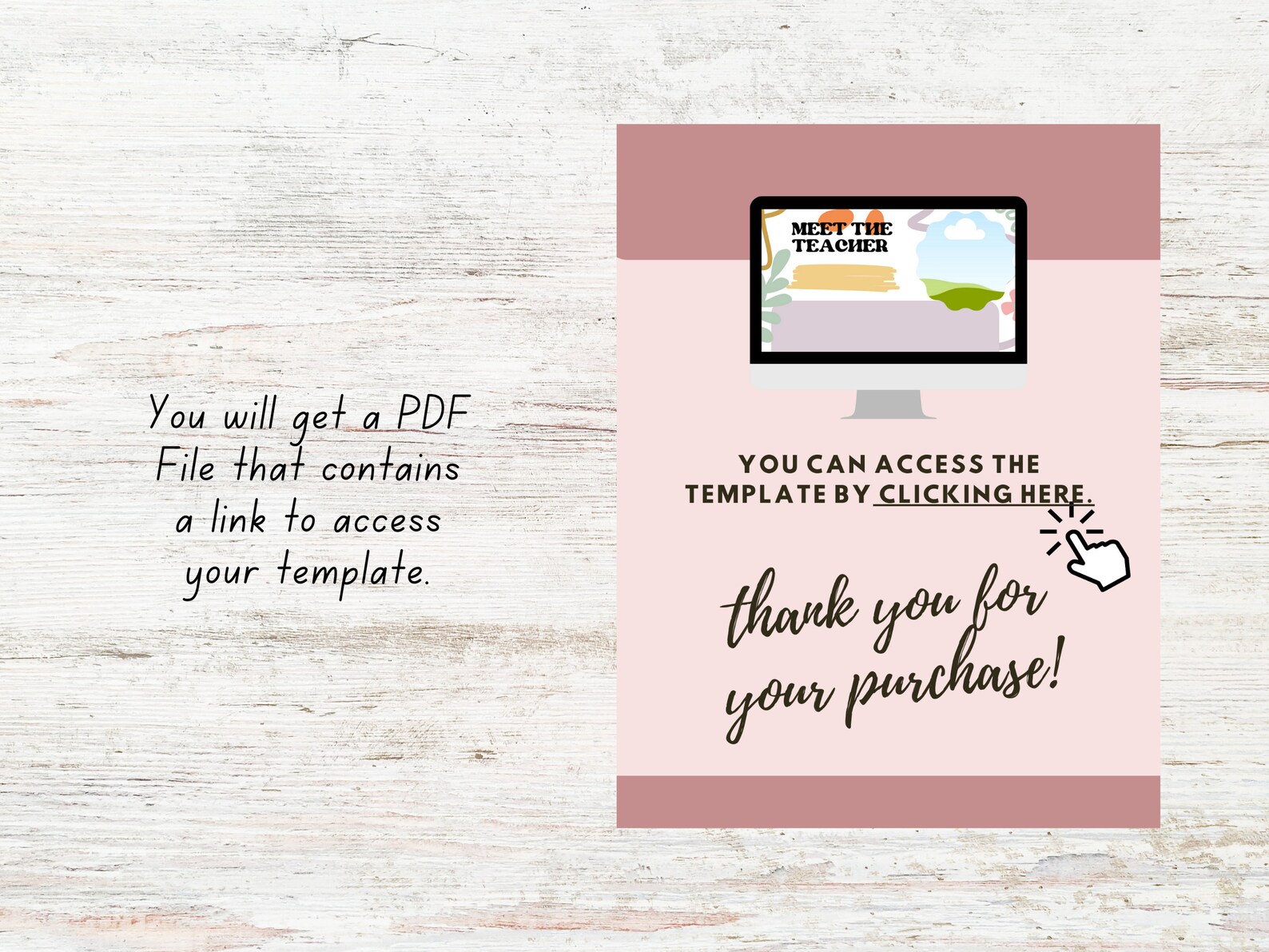Meet the Teacher Classroom Printable Template, Back to School for ...