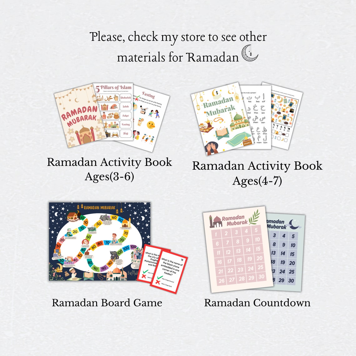 Ramadan Mubarak Banner, Printable Decor, Digital Download, DIY Project ...