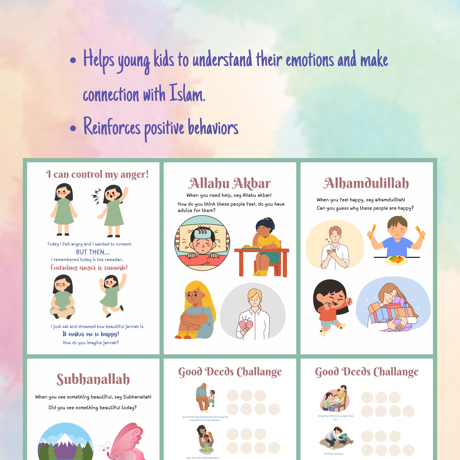 Ramadan Activity Sheets, Kids Islamic Learning, Eid Activity Book ...