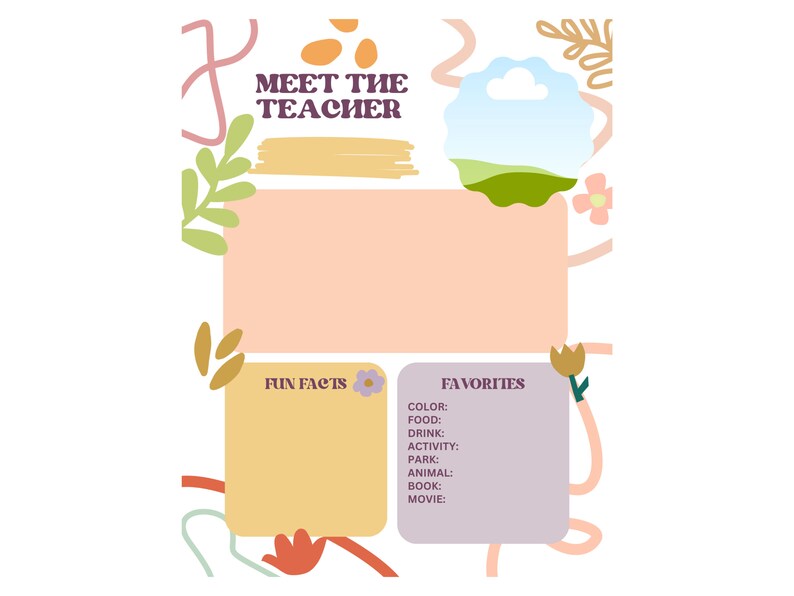 Back to School Meet the Teacher Classroom Printable Template - Canva ...
