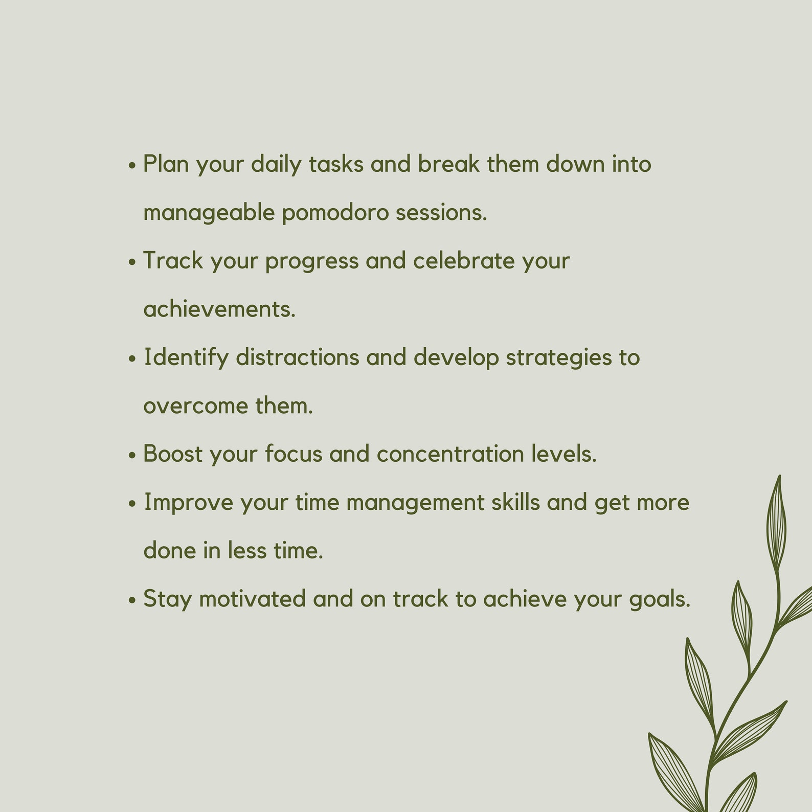 Pomodoro Printable Planner, Pomodoro Tracker, Student Planner 2024 ...