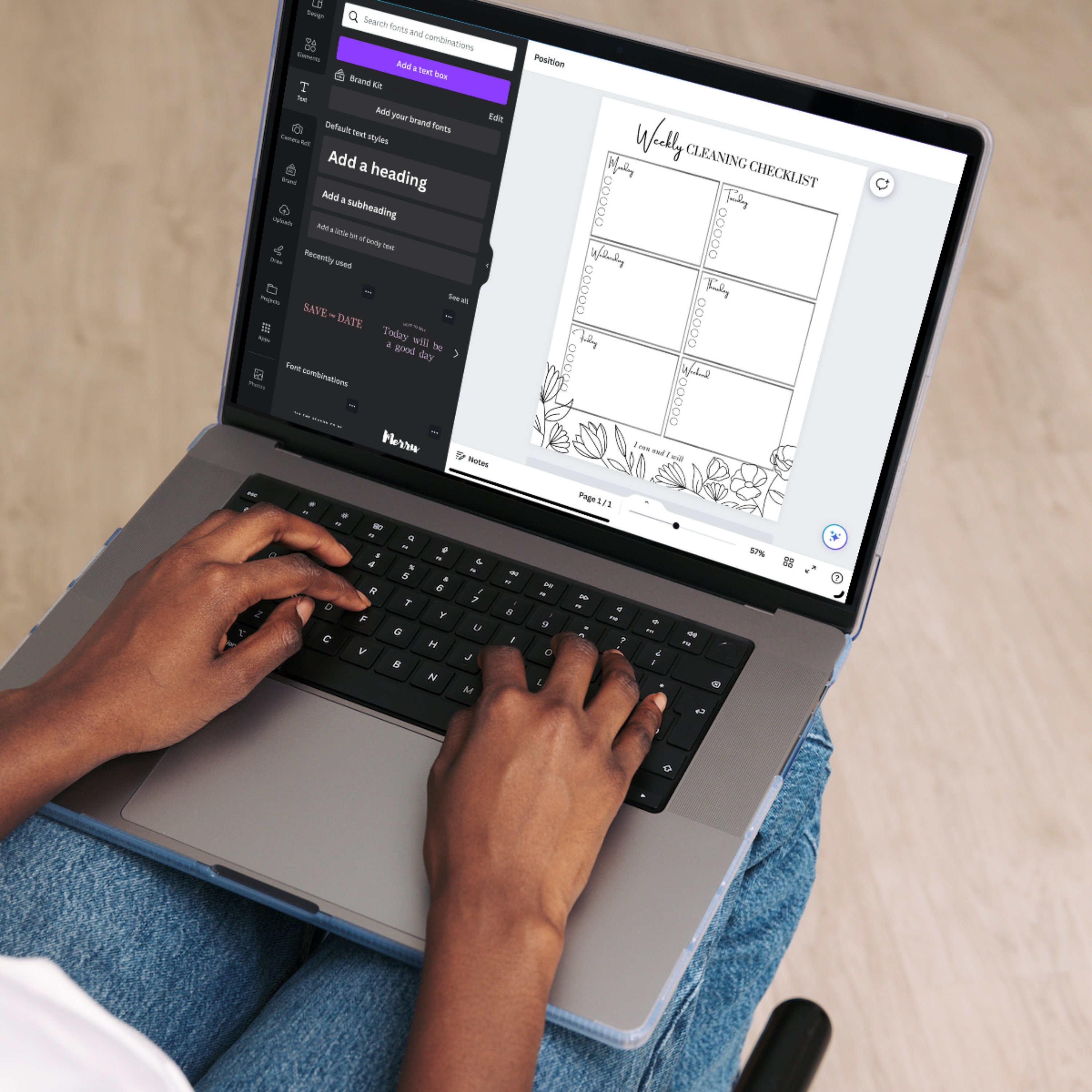 Weekly Cleaning Checklist, Working Moms, Printable Minimalist Cleaning ...