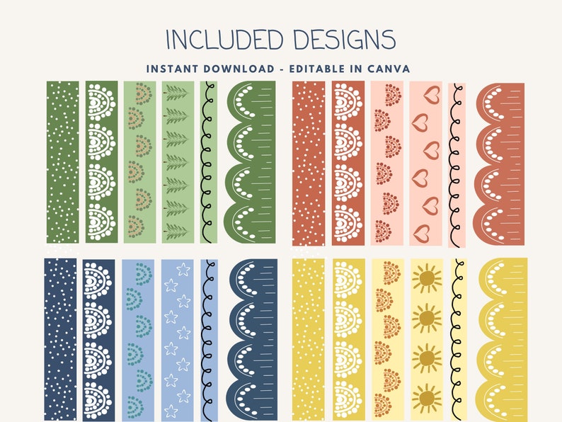 Classroom Bulletin Board Borders, Printable Classroom Decor Elementary ...