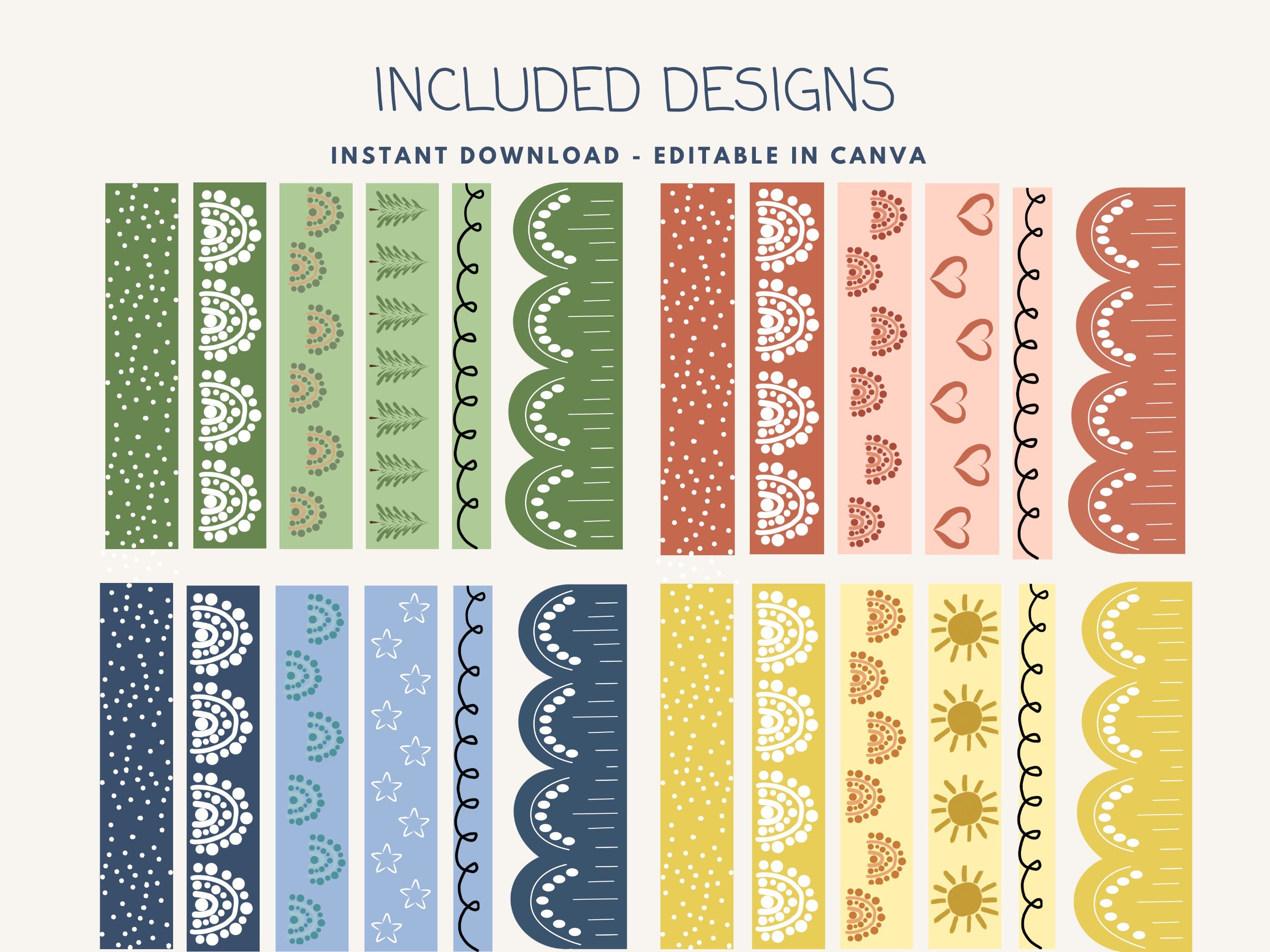 Classroom Bulletin Board Borders, Printable Classroom Decor Elementary ...