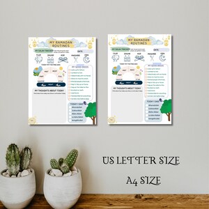 Ramadan Routines, Planner for Kids, PDF, Ramadan Journal, Salah Tracker ...
