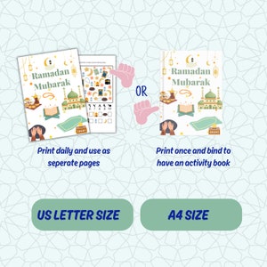 Ramadan Activity Book, Kids Islamic Learning, Eid Activity Sheets ...