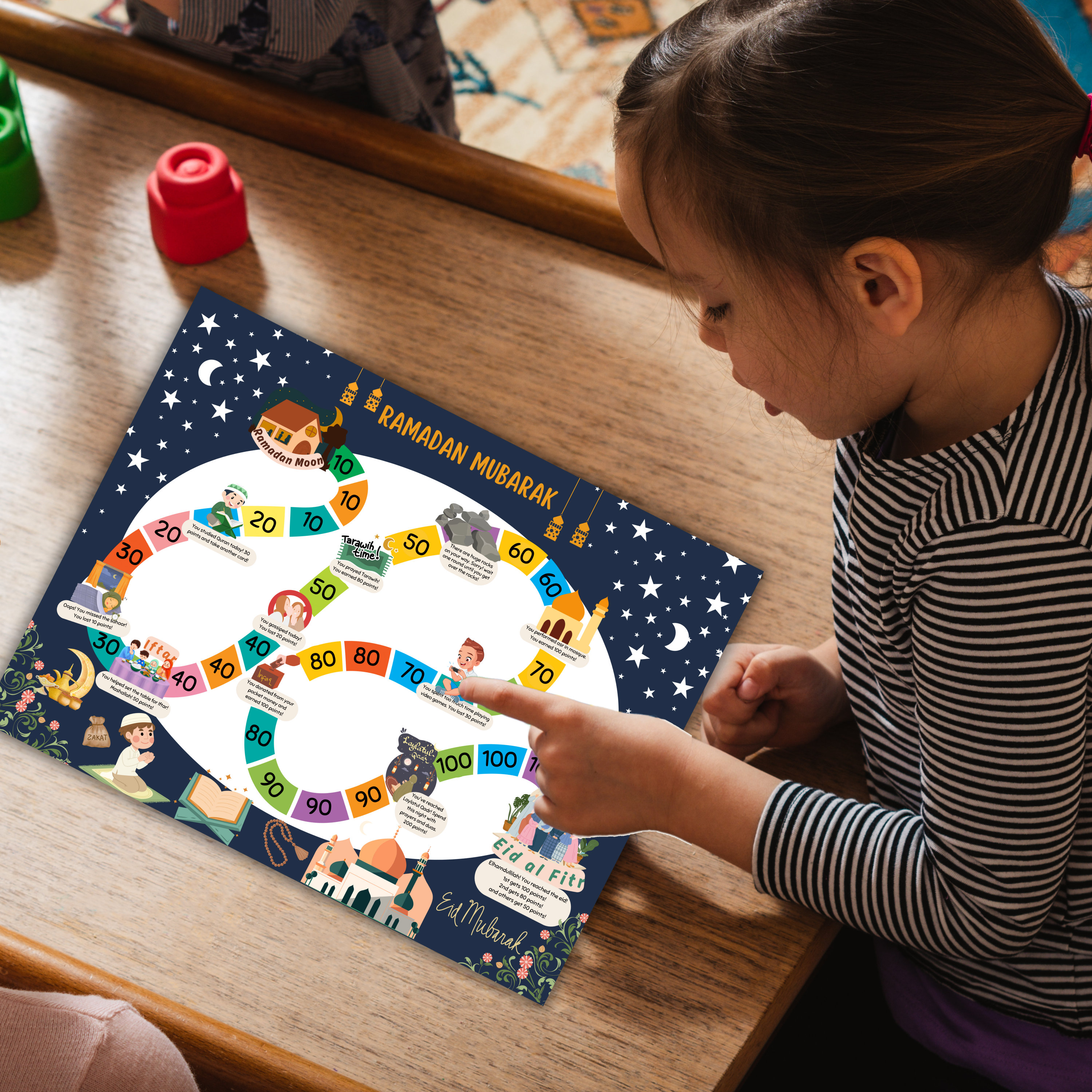 Ramadan Activities, Ramadan Board Game for Kids, Islamic Learning Game ...